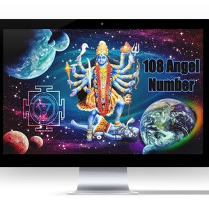 Angel Number 108, Desktop Wallpaper, Kali Ma - Etsy
