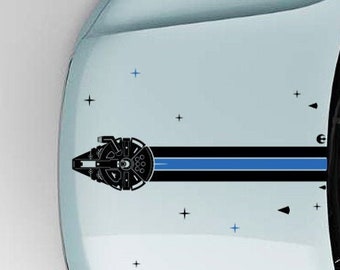 Millenium Falcon Hood Decal - Etsy