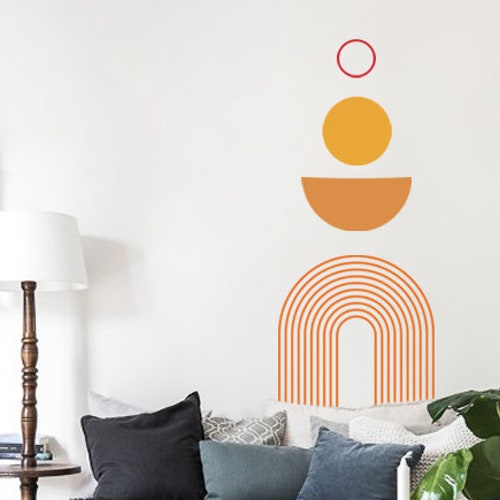 Outline Arch Wall Decal / Circle and Arch Sticker / Arch | Etsy