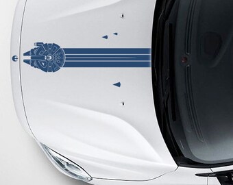 Millenium Falcon Hood Decal - Etsy