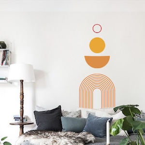 Outline Arch Wall Decal / Circle and Arch Sticker / Arch Crescent ...