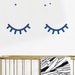 Sleepy Eyes Wall Decal / Sleepy Eyes Decor With Stars / Sleepy Eyes ...