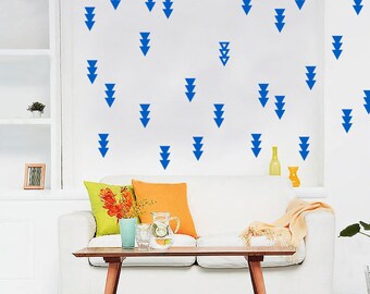Chevron line Wall Decal / Zig Zag lines Sticker / Chevron | Etsy