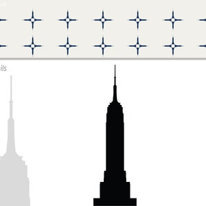 Empire State Building Wall Decal / Empire State Building Sticker / New ...