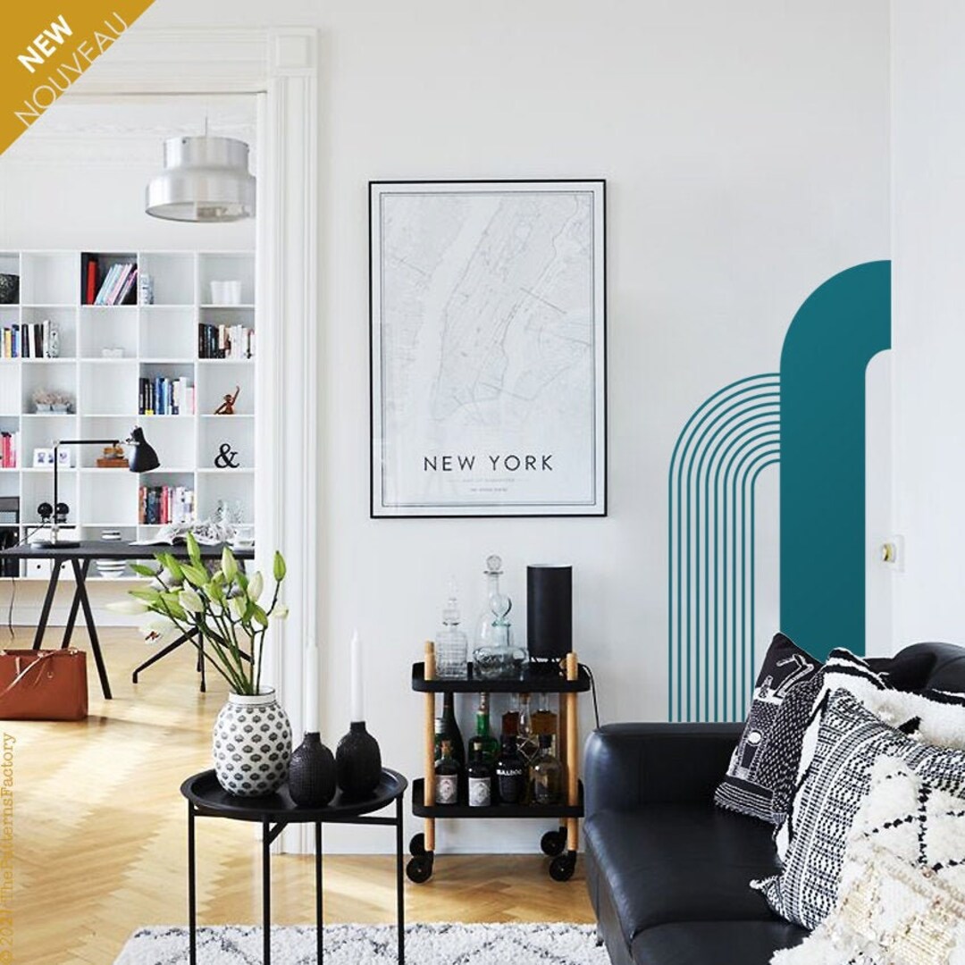 2 Big Half Arches Wall Decal / Plain Half Arch Decal / Half Arch in ...