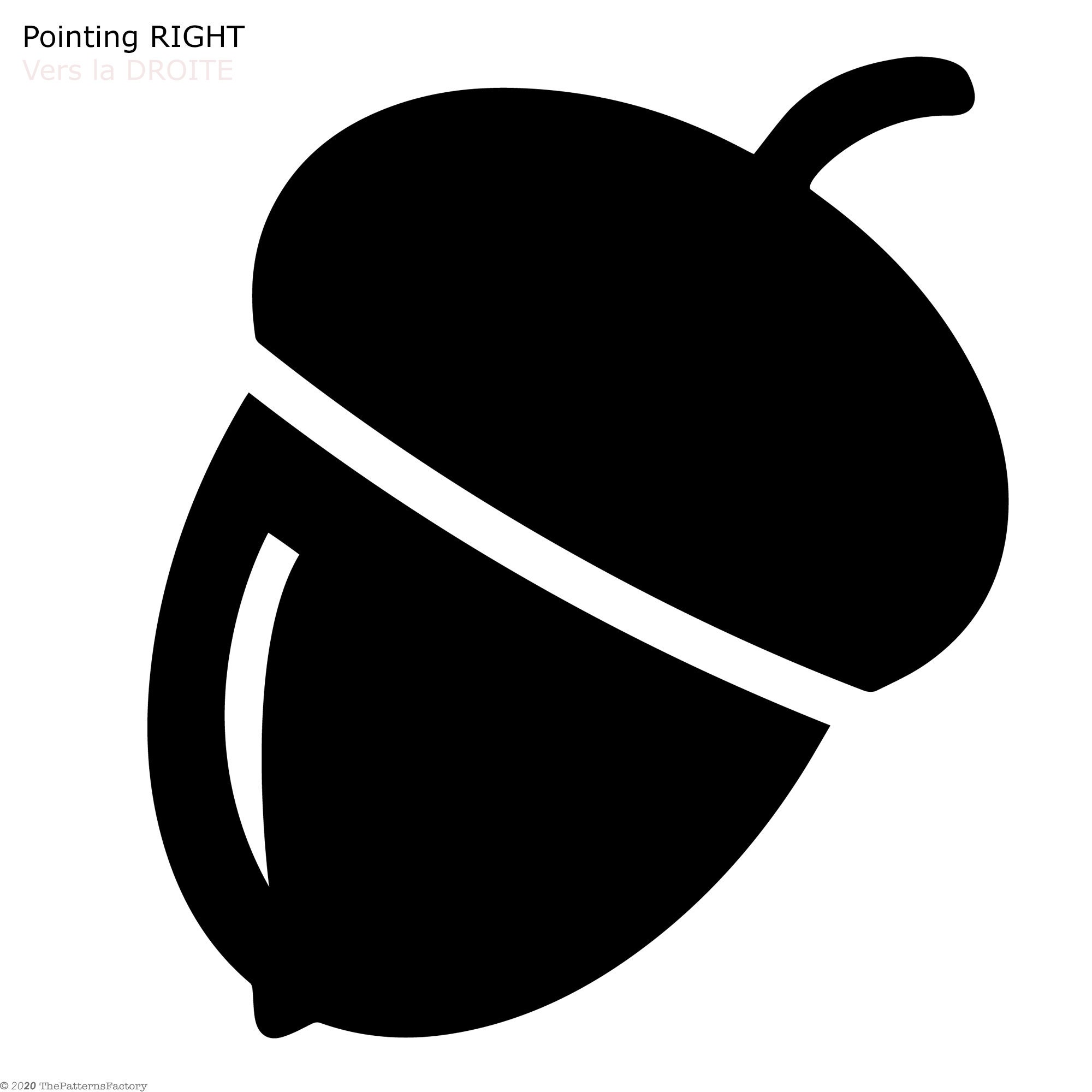 Acorn Pattern Wall Decal Acorn Pattern Decal Nursery Wall - Etsy