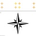 Compass Rose Star Wall Decal / Star Decal / Gold Stars Decal / 16 Stars ...