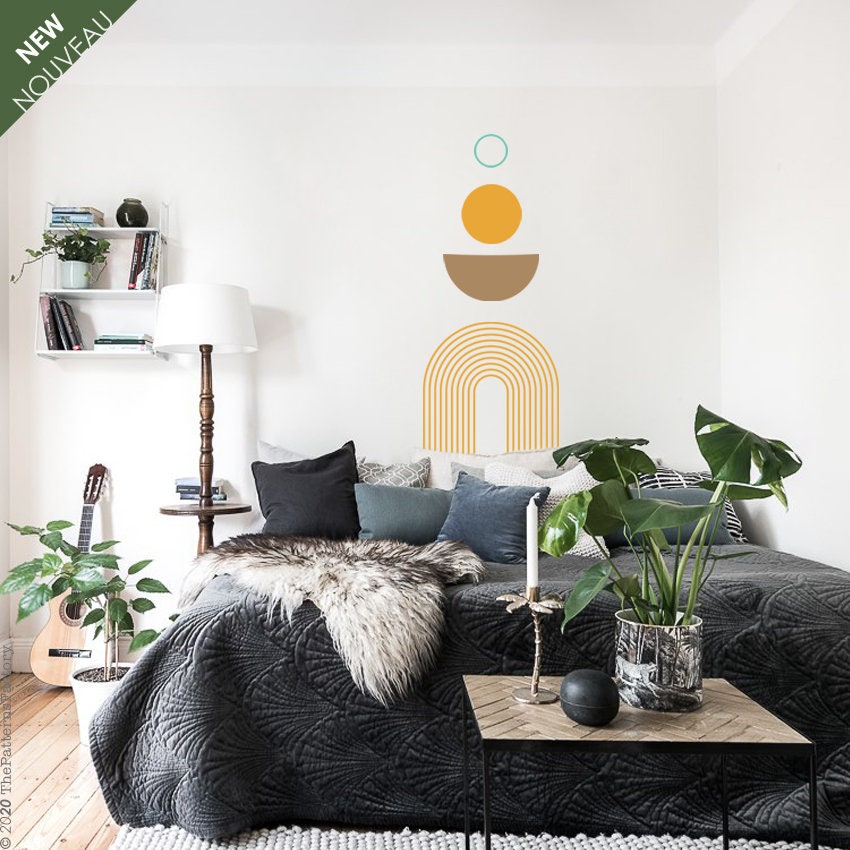 Outline Arch Wall Decal / Circle and Arch Sticker / Arch | Etsy