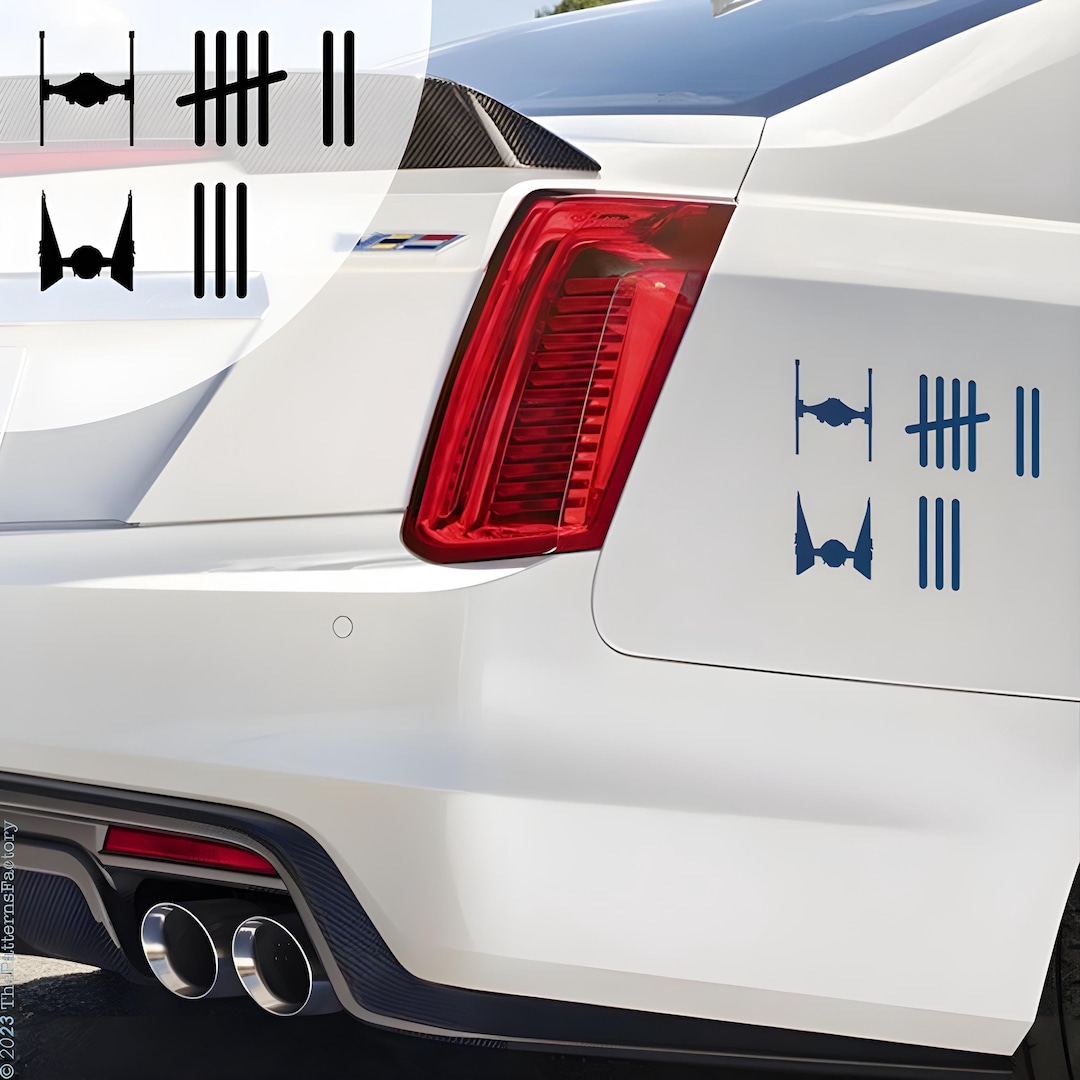 Star Wars Inspired Car Decal: TIE Fighter Tally - Rebel Side - Etsy