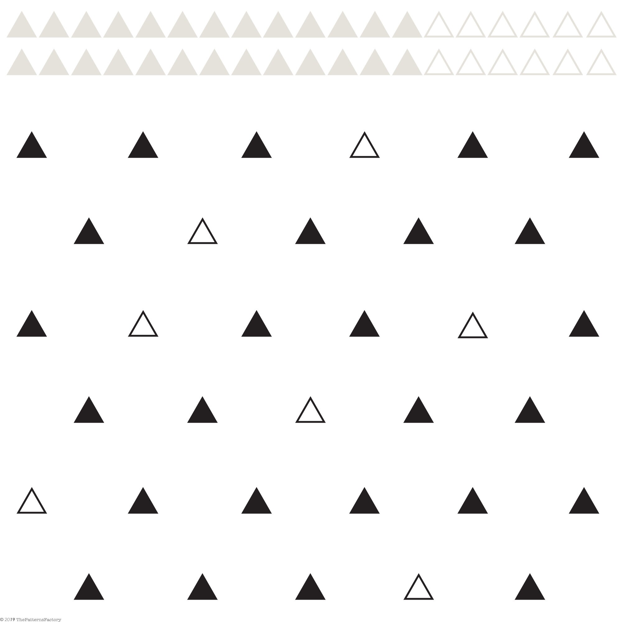 Triangle wall decal Triangle decal Scandinavian wall | Etsy