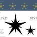 2 Size Star Wall Decal / Star Decal / Gold Stars Decal / 10 - Etsy