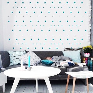 3 Size Star Wall Decal / Star Decal / Silver Stars Decal / 120 Stars ...