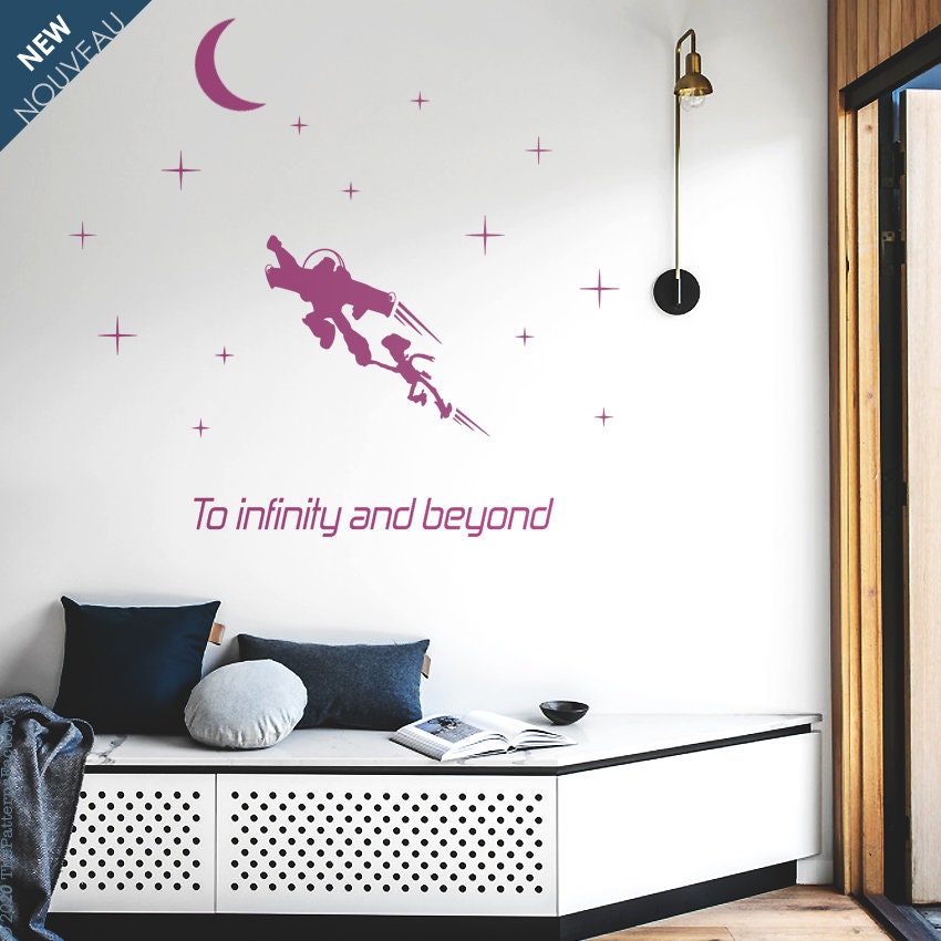Toy Story Inspired Wall Decal Buzz and Woody Flying Decal V2 - Etsy
