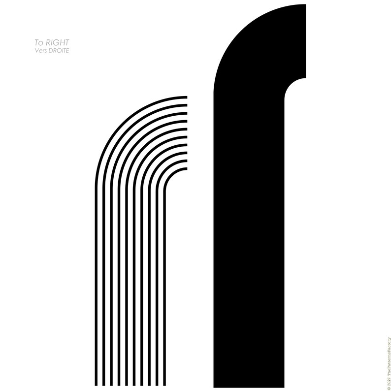 2 Big Half Arches Wall Decal / Plain Half Arch Decal / Half | Etsy