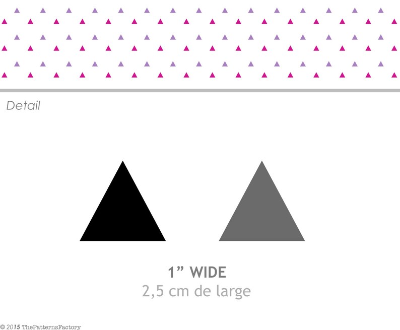 2 Color Mini Triangle Wall Decal / Triangle Sticker / Modern - Etsy
