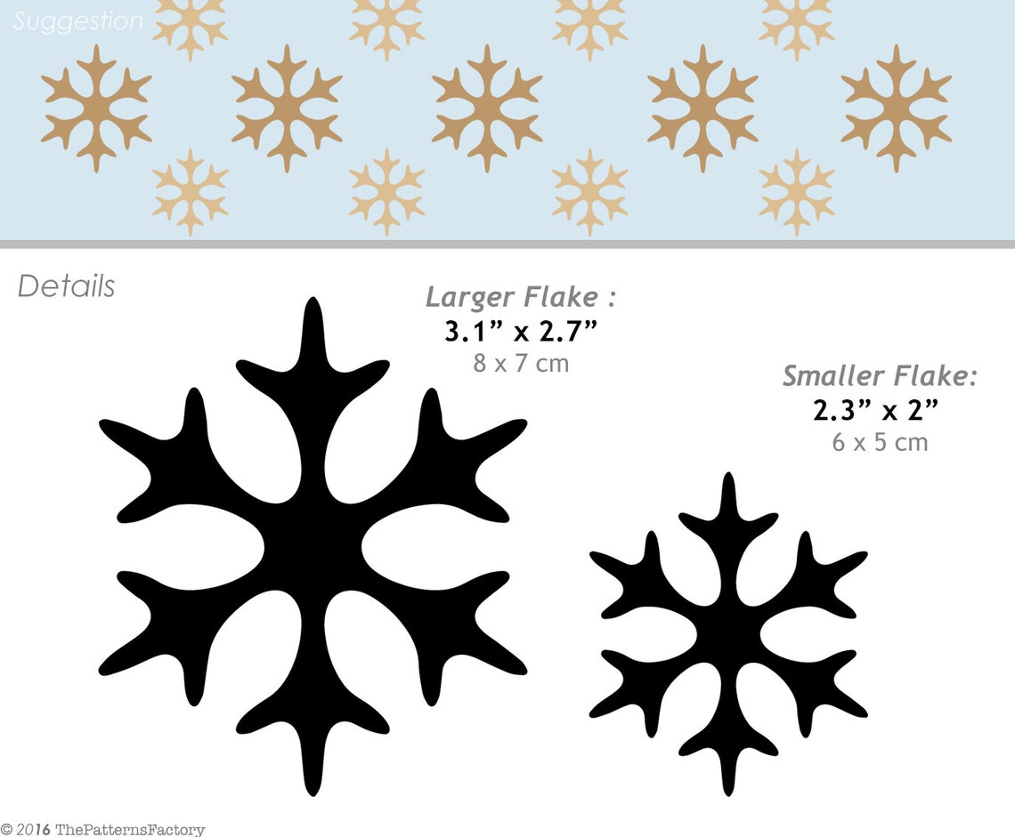 Snow Flakes Wall Decal / Gold Snowflake Decal / Frozen Stars - Etsy