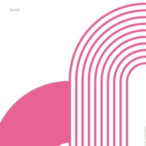 2 Big Half Arches Wall Decal / Plain Half Arch Decal / Half Arch in ...