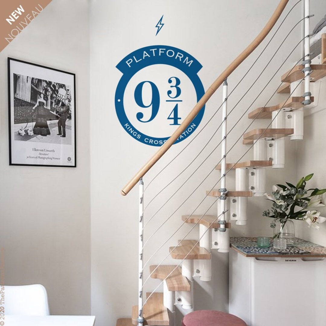 Harry Potter Inspired Wall Decal Platform 9 3/4 Wall Decal - Etsy