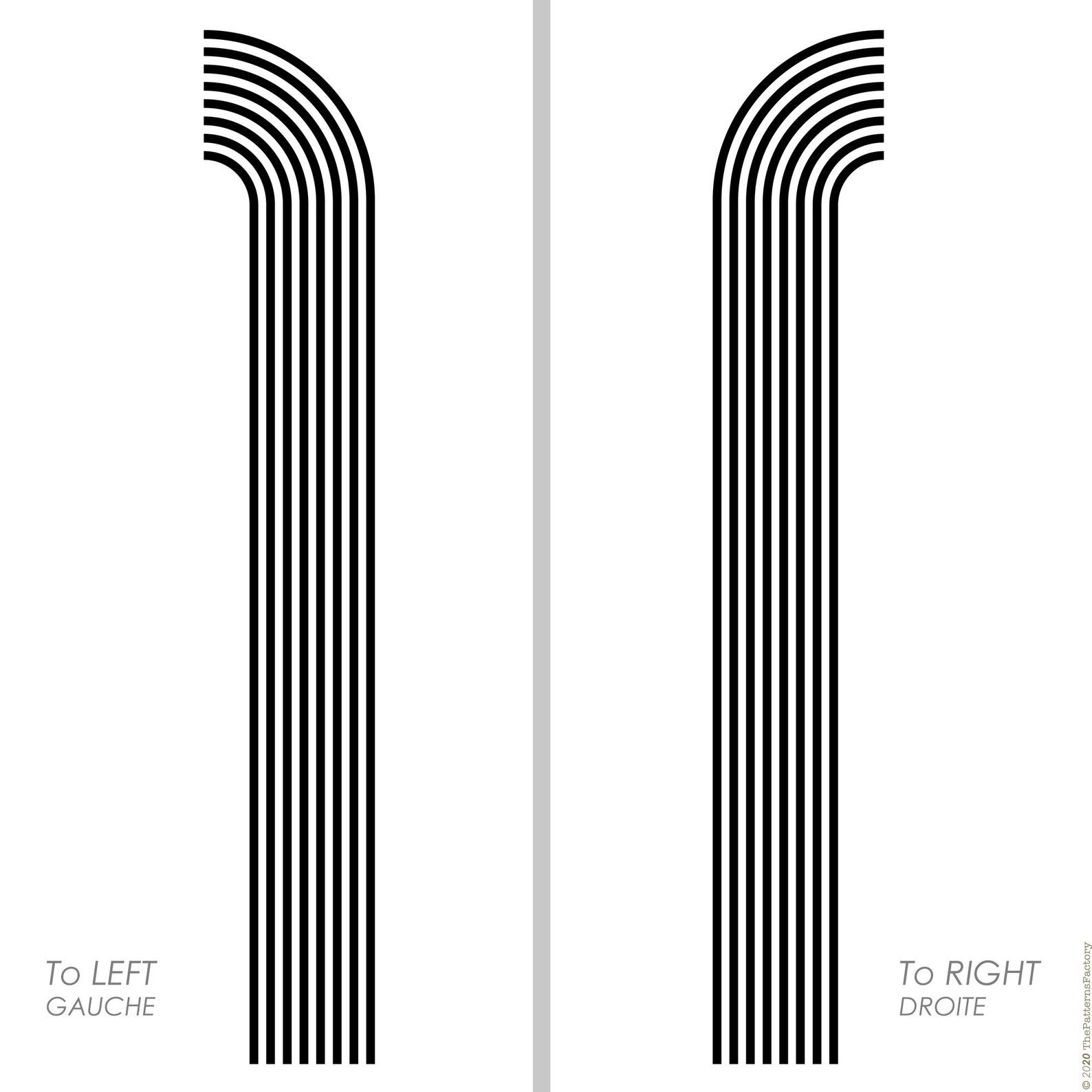 Big Outline Half Arch Wall Decal / Half Arch Sticker / Half - Etsy