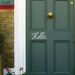 Hello Wall Decal Pattern Decal Front Door Hello Wall Sticker Door Decor ...