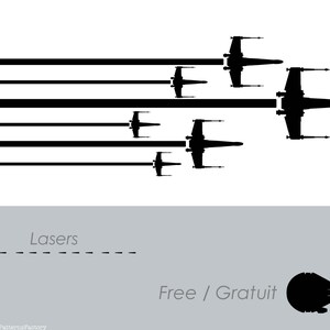 Star Wars X-wing Squad / X-wing Wall Decal / Wall Sticker X Wing ...