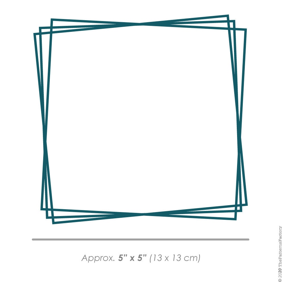 Square wall decal Square decal Square wall sticker | Etsy