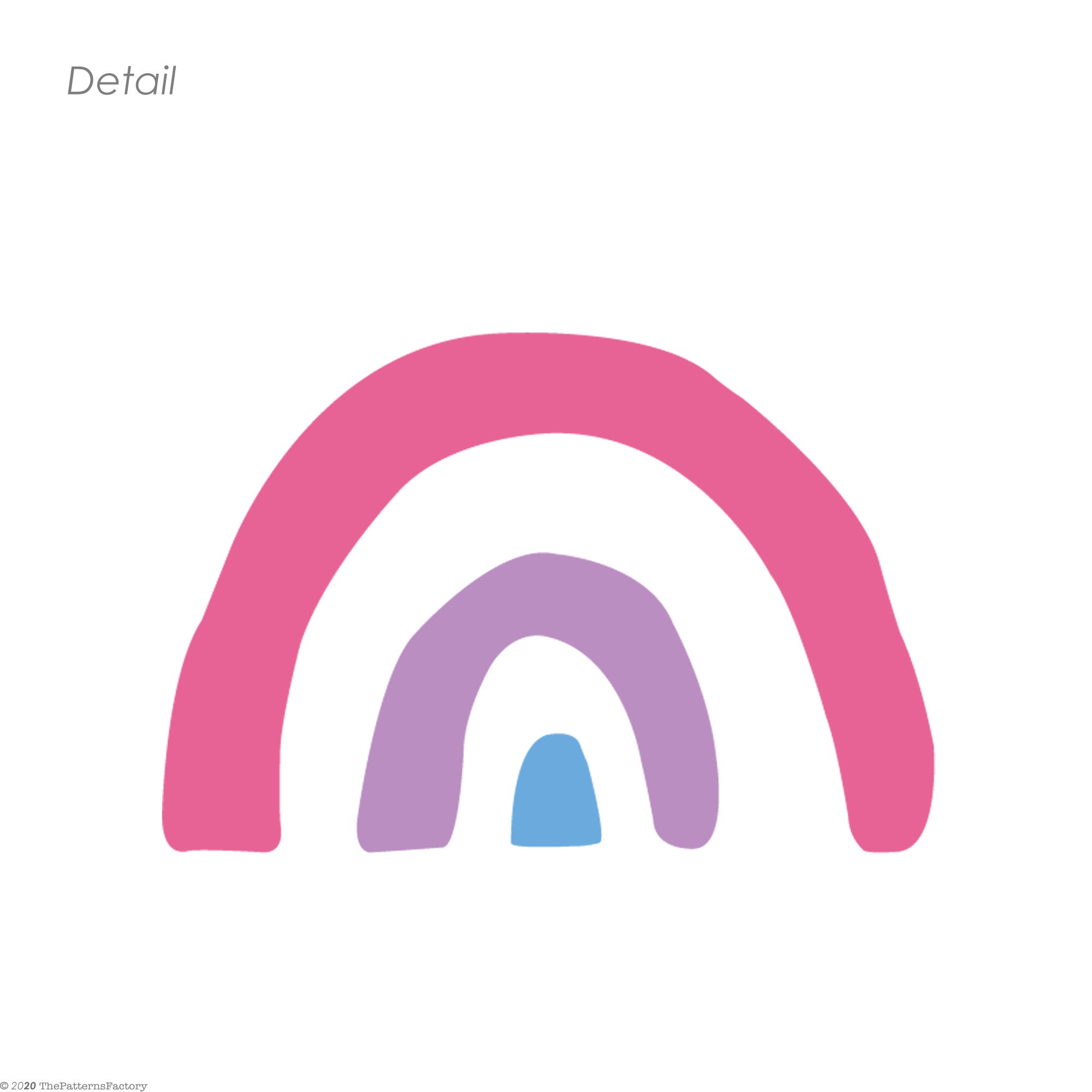 Loose 3 Color Rainbow Wall Decal / Tricolor Rainbow Decor / - Etsy