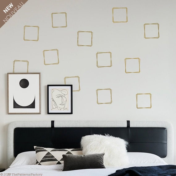Square Wall Decal Square Decal Square Wall Sticker - Etsy