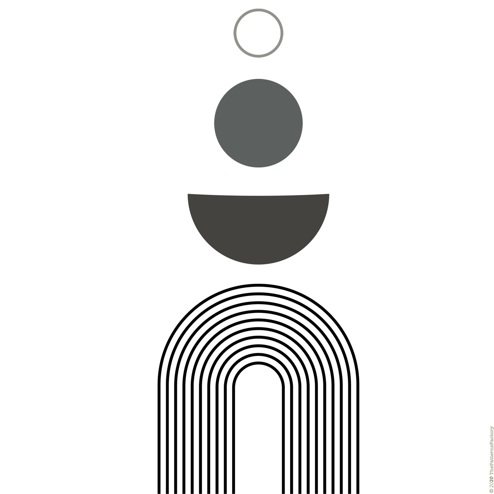 Outline Arch Wall Decal / Circle and Arch Sticker / Arch - Etsy