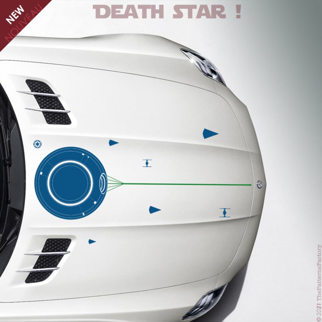 Star Wars Death Star / Death Star Wall Decal / Death Star Car - Etsy