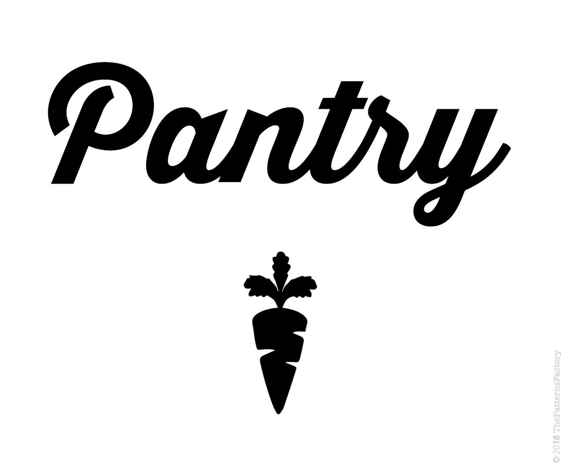 Pantry Wall Decal Word Decal Pantry Door Wall Sticker - Etsy