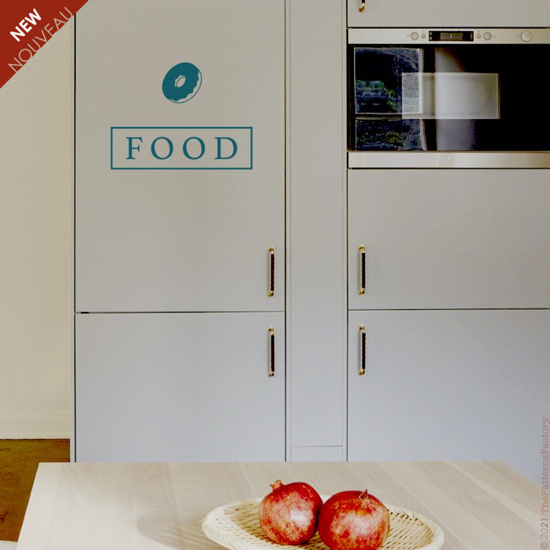 Food Wall Decal - Word Decal - Food Door Wall Sticker - Door Decor ...