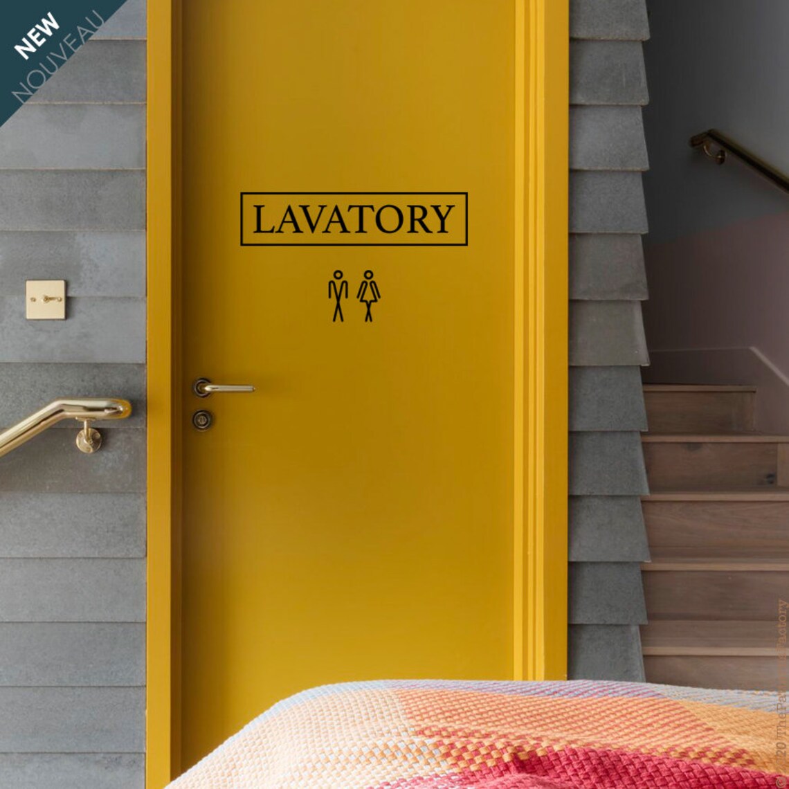 Lavatory Wall Decal Word Decal Lavatory Door Wall Sticker - Etsy