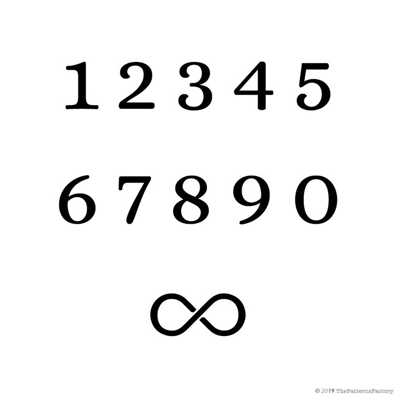 Numbers Wall Decal Digit Decal Numbers Wall Sticker - Etsy