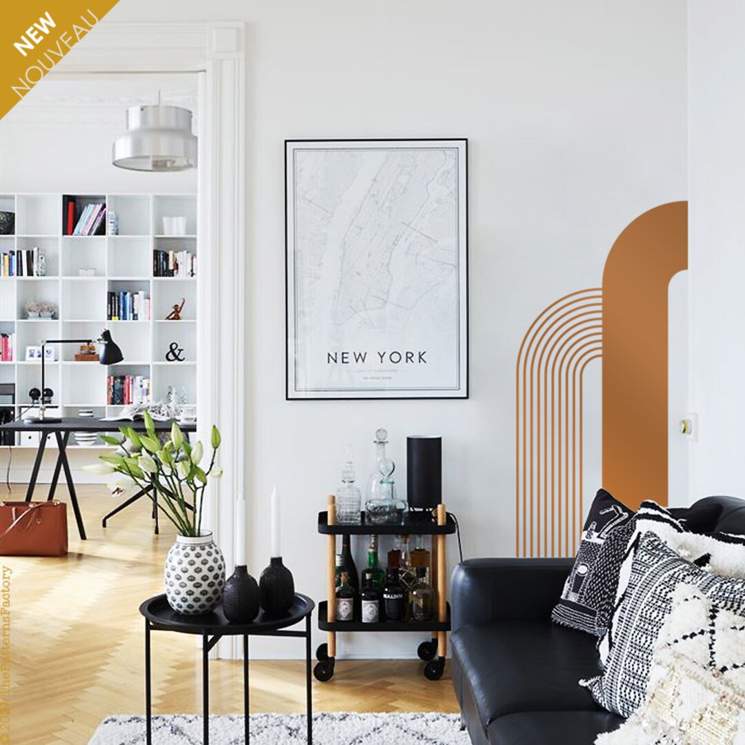 2 Big Half Arches Wall Decal, Plain Half Arch Sticker - Half Arch in ...