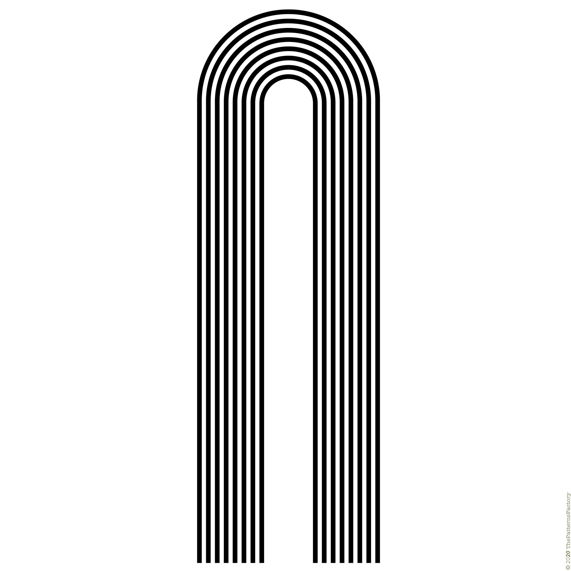 Big Outline Arch Wall Decal / Big Line Arch Sticker / Big Arch | Etsy