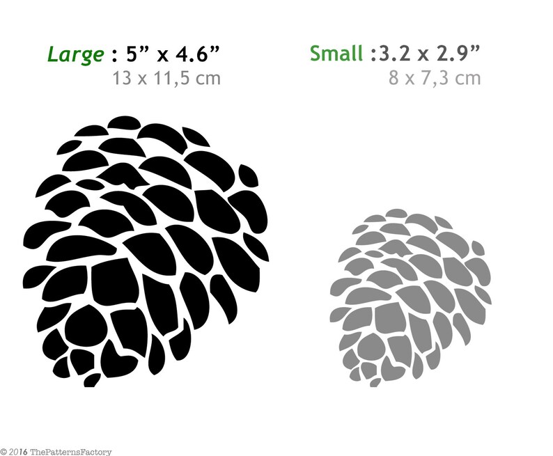 Pine Cones Wall Decal Woodland Decal Nursery Wall Sticker - Etsy