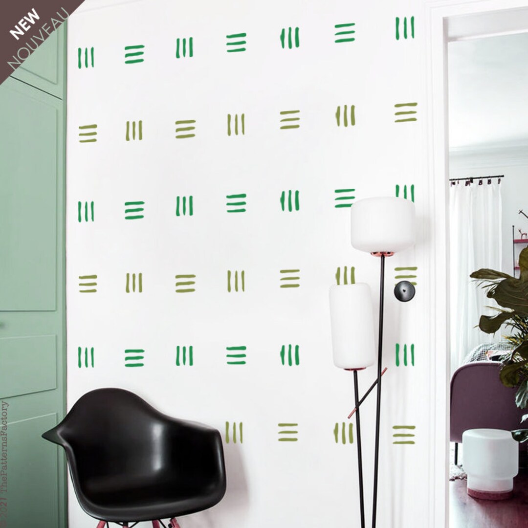 Minimalist Line Wall Decals - Modern Wall Stickers, Boho Nursery Decor ...