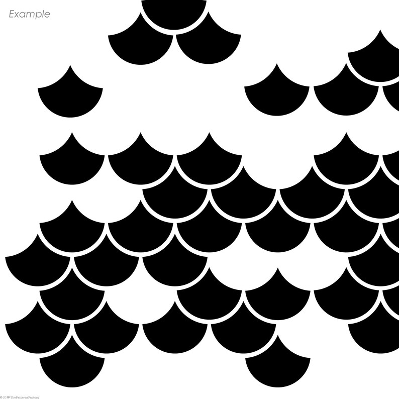 Mermaid Scales Wall Decal Scales Decal Mermaid Scale Wall Etsy