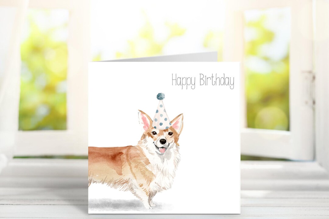 Corgi Dog Lovers Greetings Card - Etsy