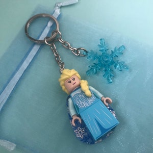 Elsa Lego Minifigure Keychain / Keyring! Disney Princess From Frozen - Etsy