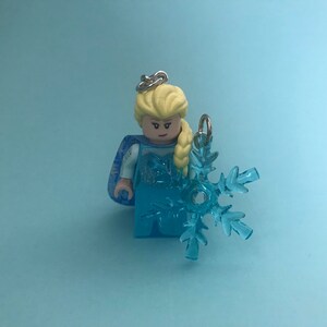 Elsa Lego Minifigure Keychain / Keyring! Disney Princess From Frozen - Etsy