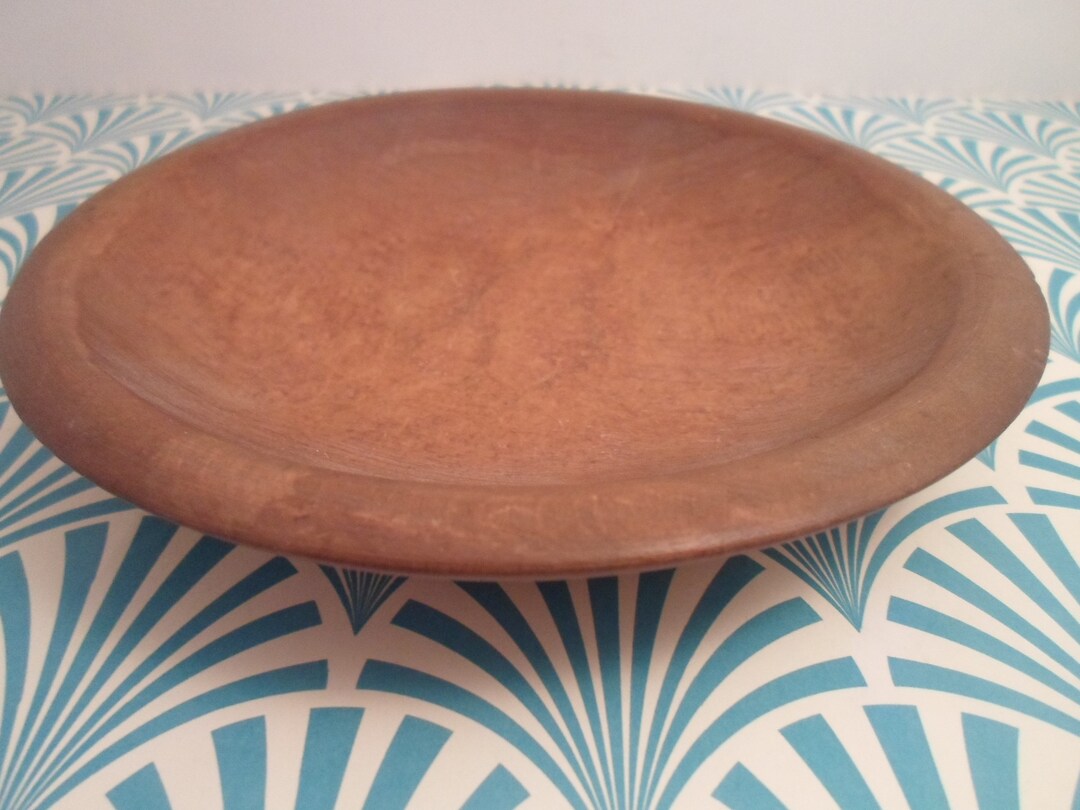 Vintage Wood Chopping plate or shallow bowl Antique Rustic - Etsy.de