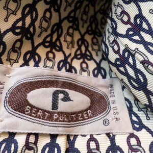 Vintage 70's Bert Pulitzer Original Preppy Horse Bit Necktie - Etsy