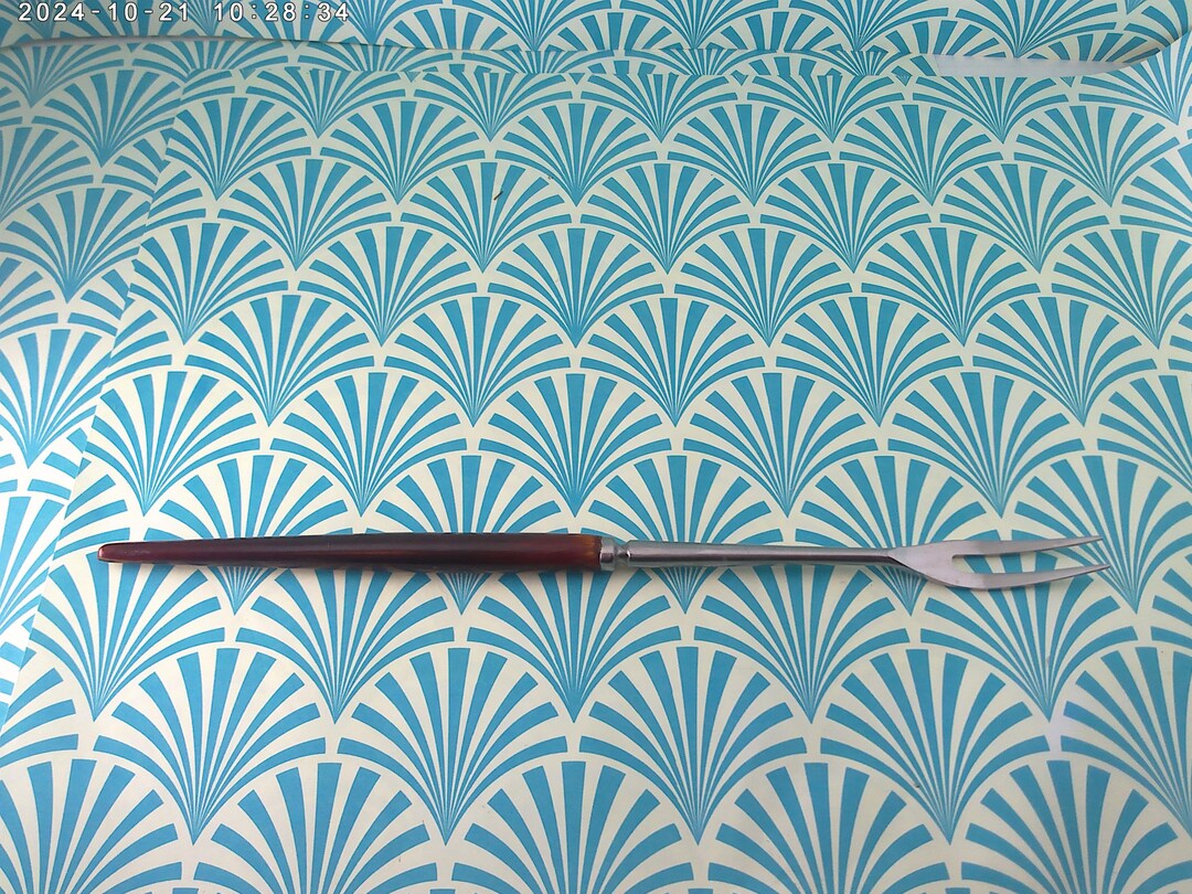 Vintage Mid-century Modern Teak Handle Stainless Steel Fork Fondue or ...