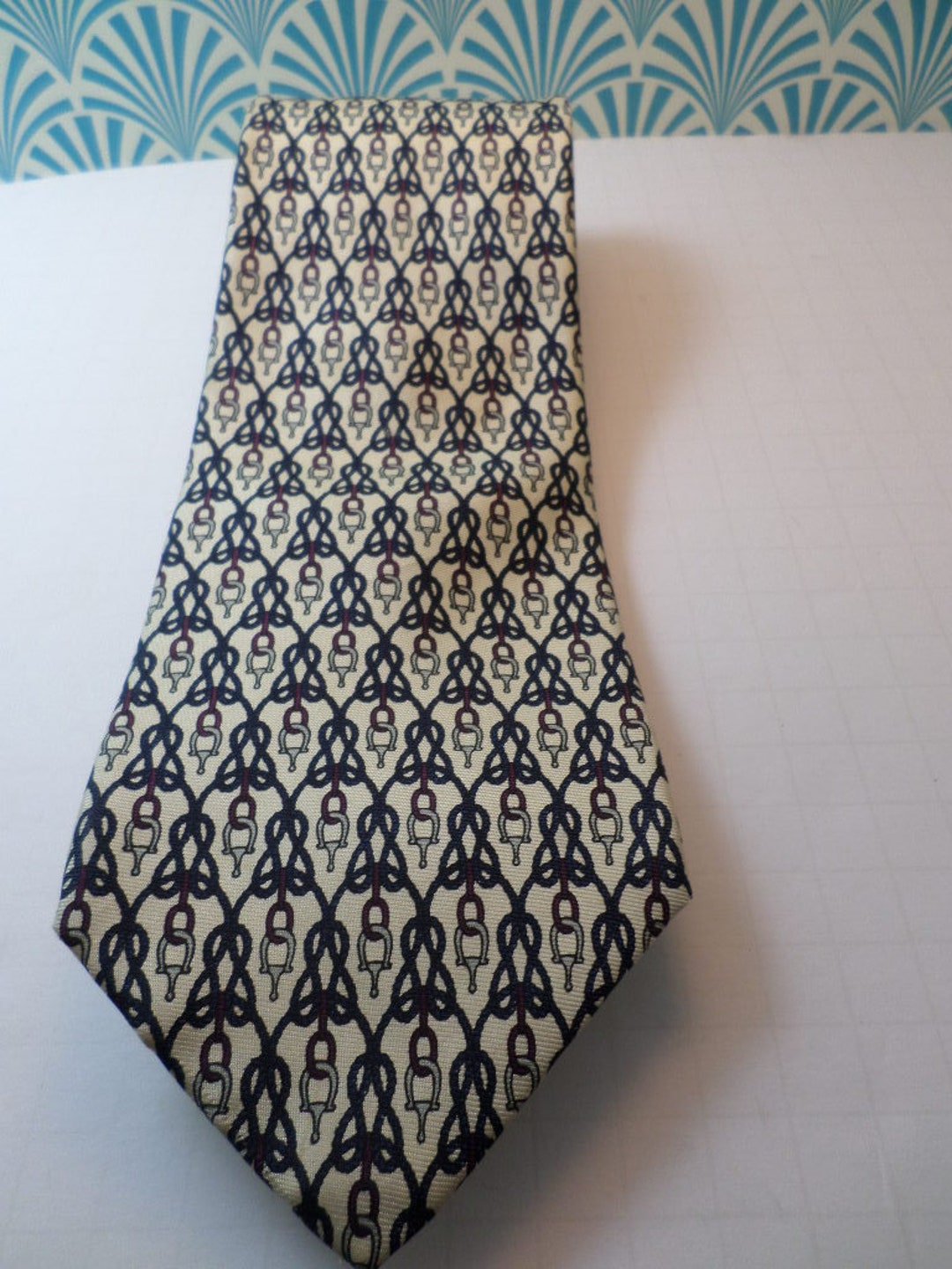 Vintage 70's Bert Pulitzer Original Preppy Horse Bit Necktie - Etsy