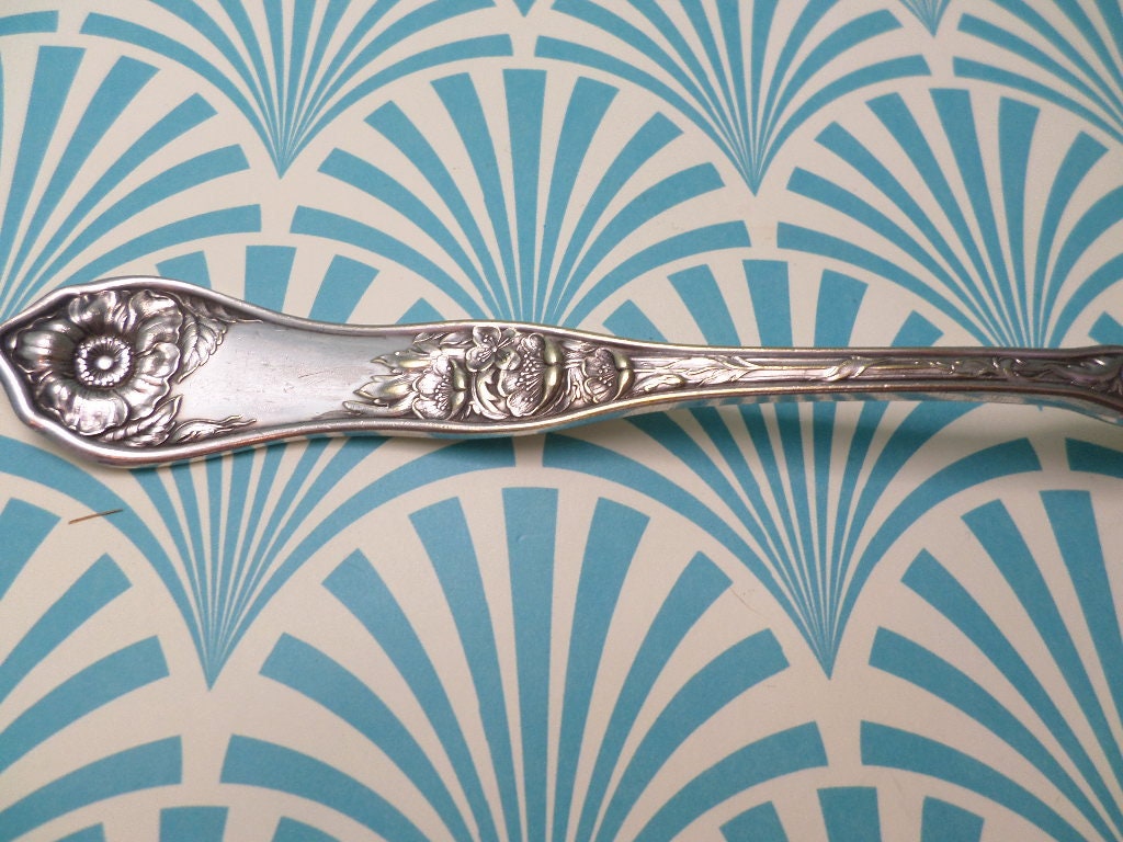 Antique Serving Piece Cake, Aspic, Gelatin Poppies Poppy Flowers ...