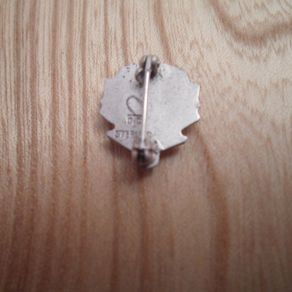 Art Deco Vintage Sterling Silver Initial Pin 25 year … - Gem