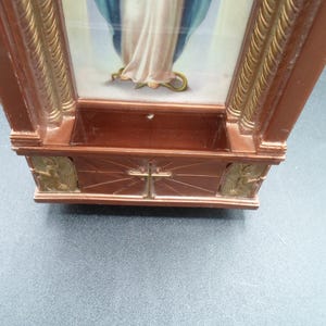 Vintage Blessed Mother Mary Madonna Holy Waterfront Hard Plastic 1950's ...