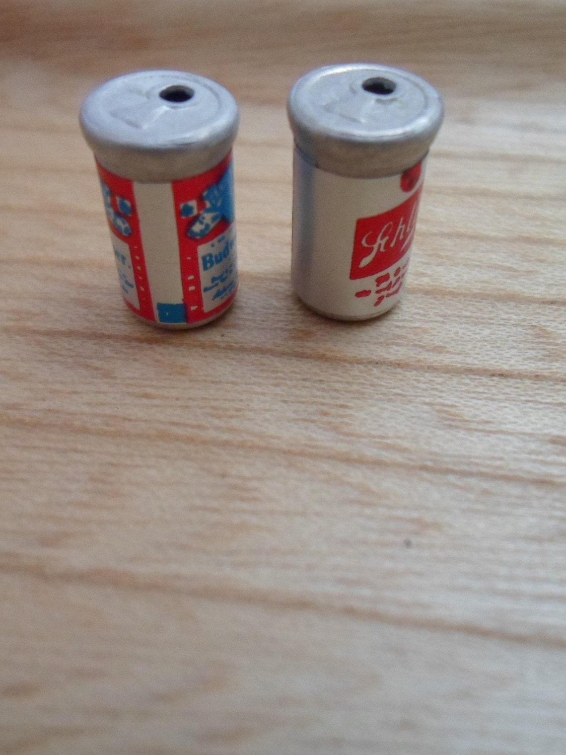 Vintage Mini Beer Cans Metal Litho Schlitz and Budweiser - Etsy UK